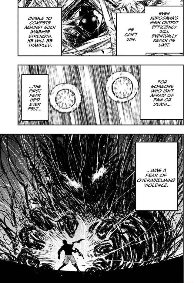 UNABLE TO COMPETE AGAINST SUCH IMMENSE STRENGTH, HE WILL BE TRAMPLED ...