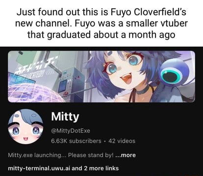 Just found out this is Fuyo Cloverfield's new channel. Fuyo was a ...