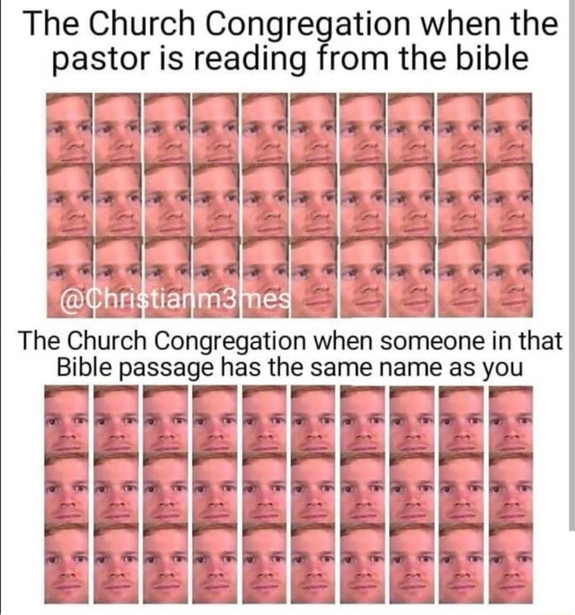 The Church Congregation when the pastor is reading from the bible The ...