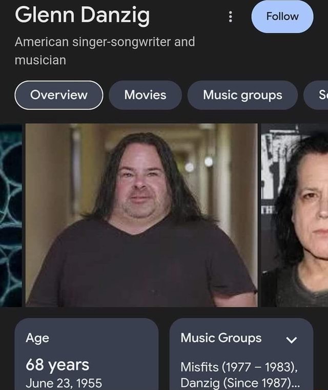 Glenn Danzig Follow American singer-songwriter and musician Overview ...