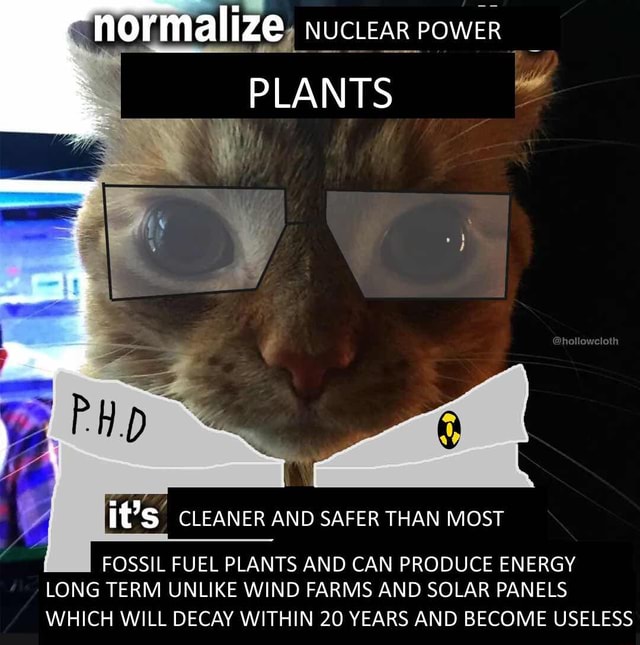 NUCLEAR POWER PLANTS @hellewsleth CLEANER AND SAFER THAN MOST FOSSIL ...