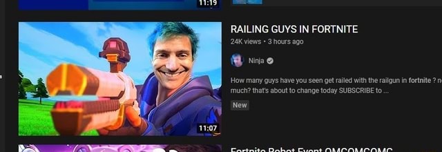 RAILING GUYS IN FORTNITE views 3 hours ago How many guys have you seen ...