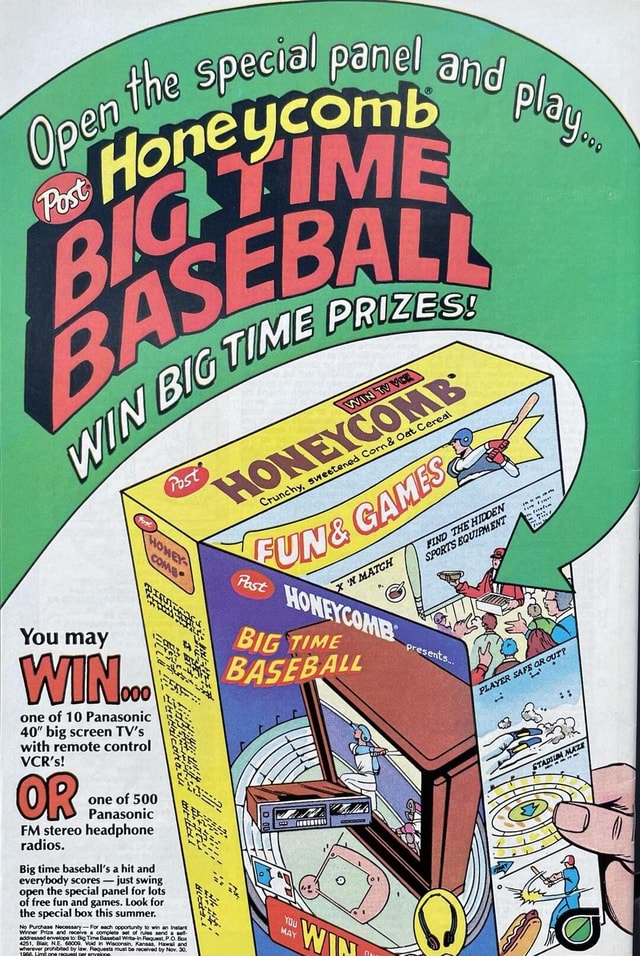 Saturday Morning Comic Book Ads - You may BIG ALL one of 10 Panasonic ...