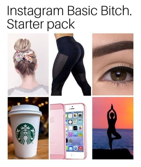 Instagram Basic Bitch. Starter pack - iFunny