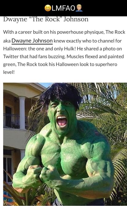 Yne "The Ro With a career built on his powerhouse physique, The Rock ...