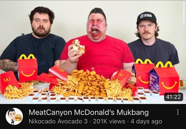 MeatCanyon McDonald's Mukbang Nikocado Avocado 201K views - 4 days ago ...