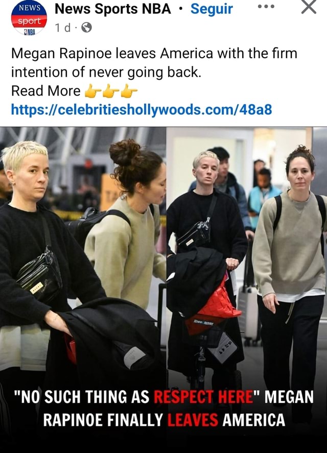 Wews\ News Sports NBA Seguir id: Megan Rapinoe leaves America with the ...