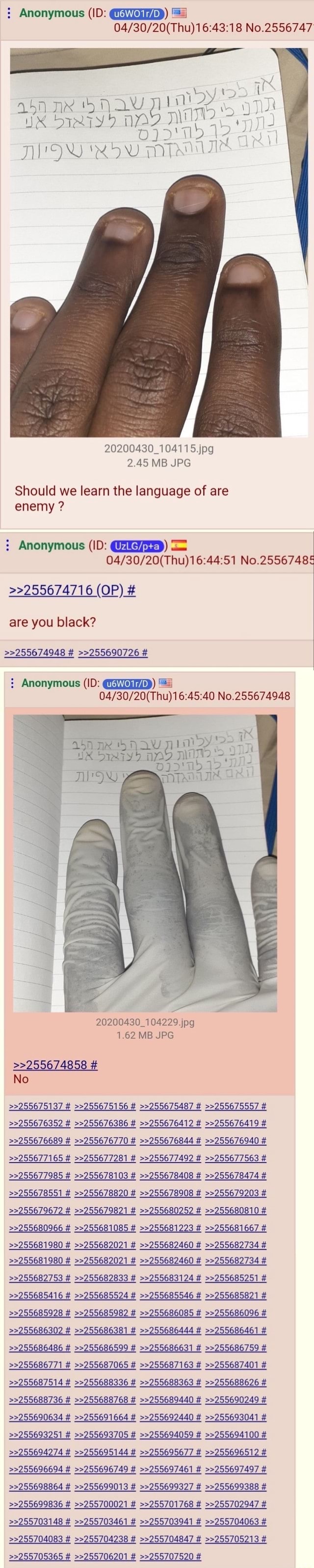 Should we learn the language of are enemy 04/30/20(Thu)16:44:51 No ...