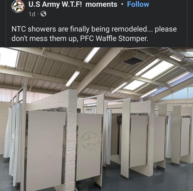 NTC showers are finally being remodeled... please don't mess them up ...