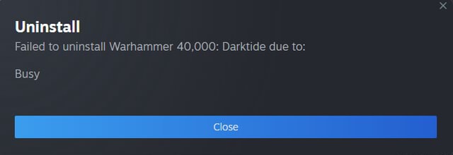Uninstall Failed to uninstall Warhammer 40,000: Darktide due to: Busy - iFunny