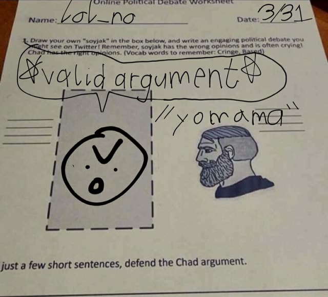 VEDA AG . Draw your own "soyjak" in the box below, and write an ...