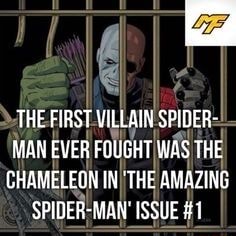 THE FIRST VILLAIN SPIDER- MAN EVER FOUGHT WAS THE CHAMELEON IN THE ...