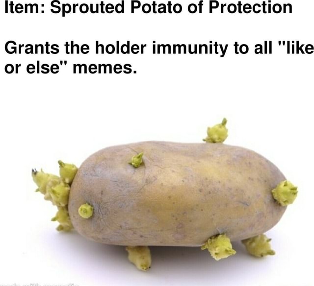 Item: Sprouted Potato of Protection Grants the holder immunity to all ...