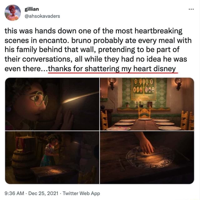 This was hands down one of the most heartbreaking scenes in encanto ...