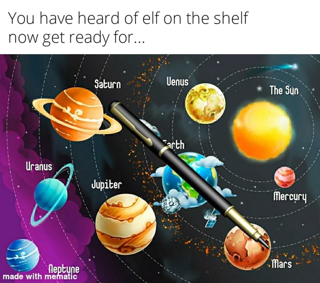 You have heard of elf on the shelf now get ready for... Saturn * The ...