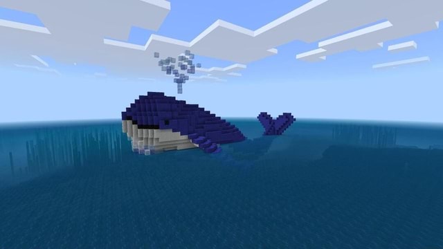 #gaming #minecraft #build #whale #blue - iFunny