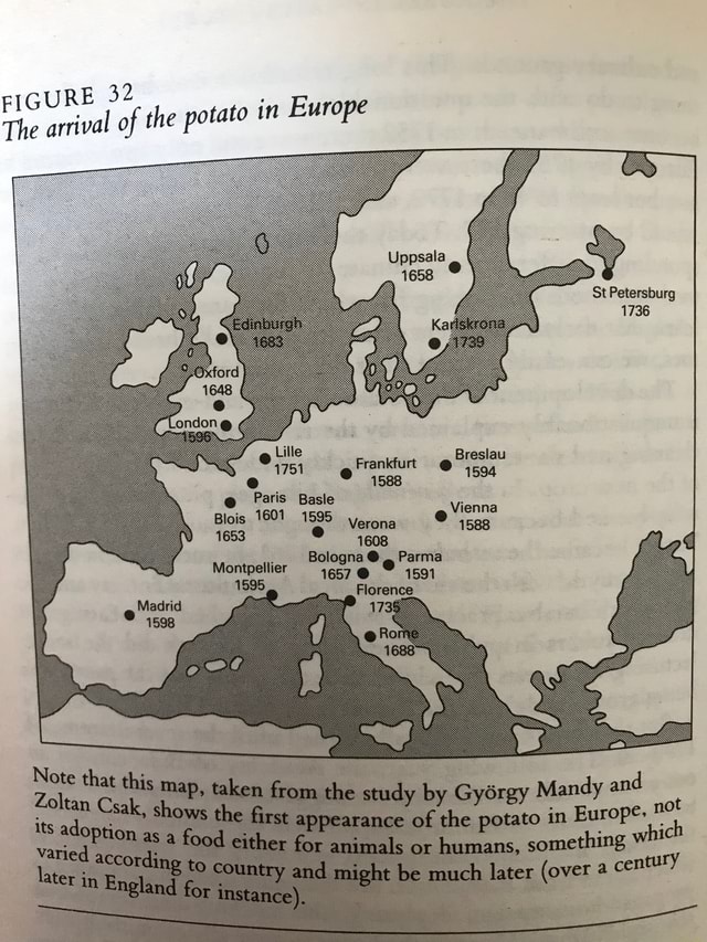 FIGURE 32 The arrival of the potato in Europe - iFunny