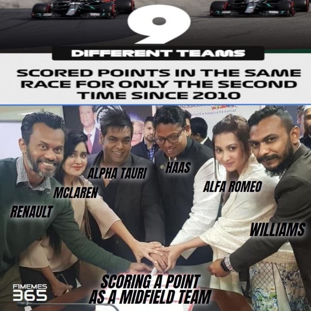 DIFFERENT TEANNNS SCORED POINTS IN THE SAME RACE FOR ONLY THE SECOND TIME SINCE 2010 SPORING ...