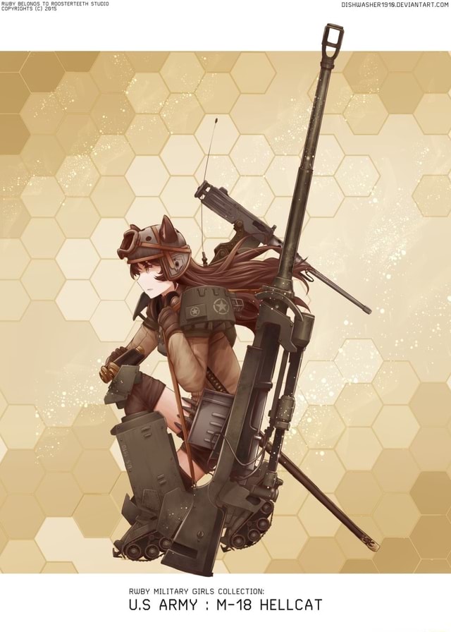 RUBY MILITARY GIRLS COLLECTION: U.S ARMY M-18 HELLCAT - iFunny