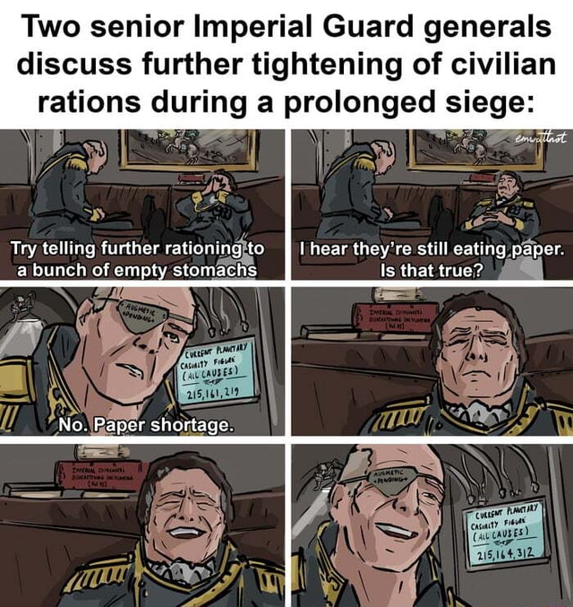 Two senior Imperial Guard generals discuss further tightening of ...