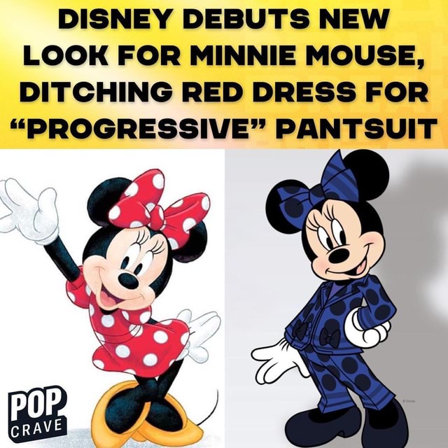 DISNEY DEBUTS NEW LOOK FOR MINNIE MOUSE, DITCHING RED DRESS FOR ...
