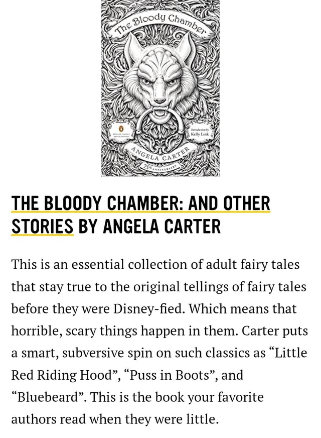WIN THE BLOODY CHAMBER: AND OTHER STORIES BY ANGELA CARTER This is an ...