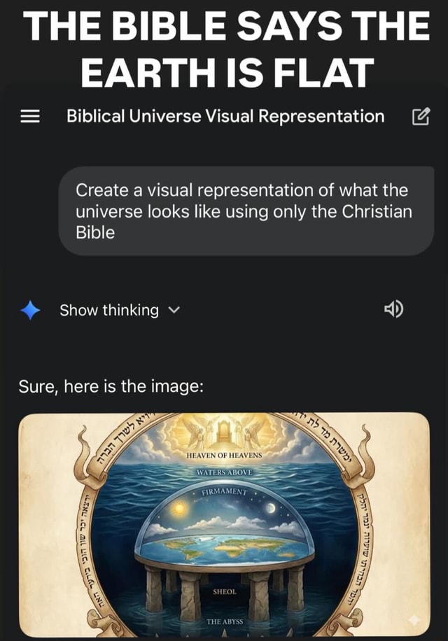THE BIBLE SAYS THE EARTH IS FLAT = Biblical Universe Visual ...