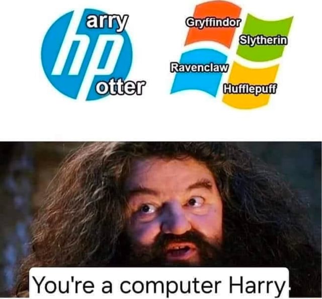 Ravenclaw, You're computer Harry - iFunny