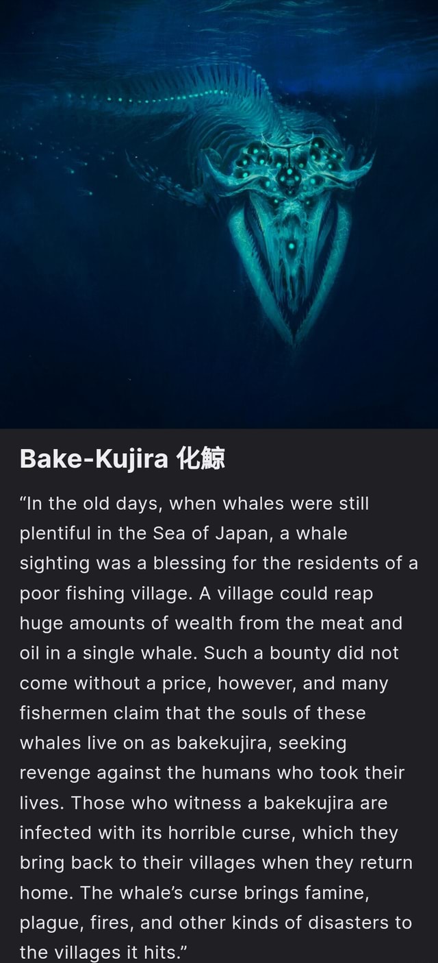 Bake-Kujira "In the old days, when whales were still plentiful in the ...