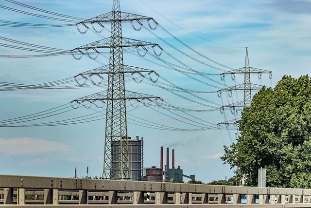 Mega powerline in germany #powerline #latticeclimbing #tower #working # ...