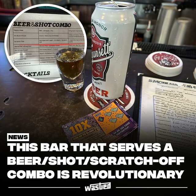 A bar in DC is going viral with their innovative beer/shot and lotto ...