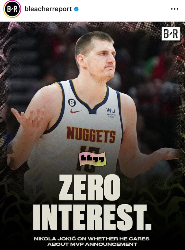 ZERO INTEREST. NIKOLA JOKIC ON WHETHER HE CARES ABOUT MVP ANNOUNCEMENT - iFunny