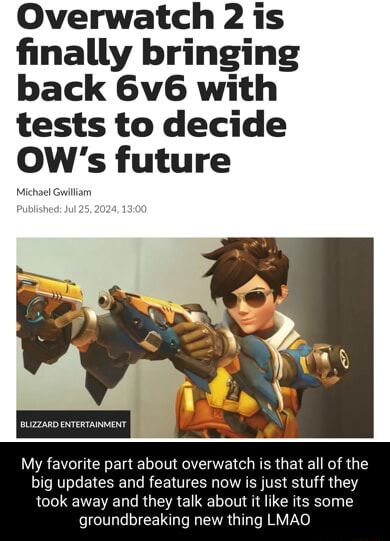 Overwatch 2 is finally bringing back with tests to decide OW's future ...