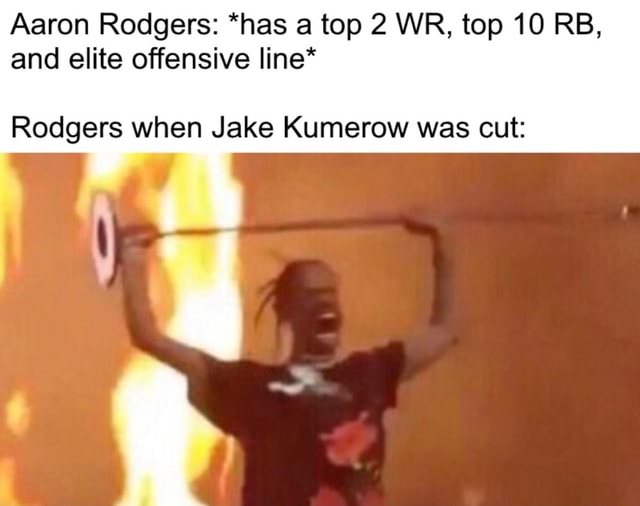 Aaron Rodgers: "has top 2 WIR, top 10 RB and elite offensive line ...