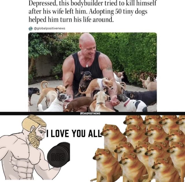 Depressed, this bodybuilder tried to kill himself after his wife left ...