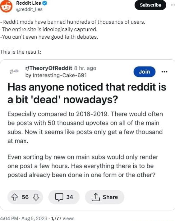 -Reddit mods have banned hundreds of thousands of users. The entire ...