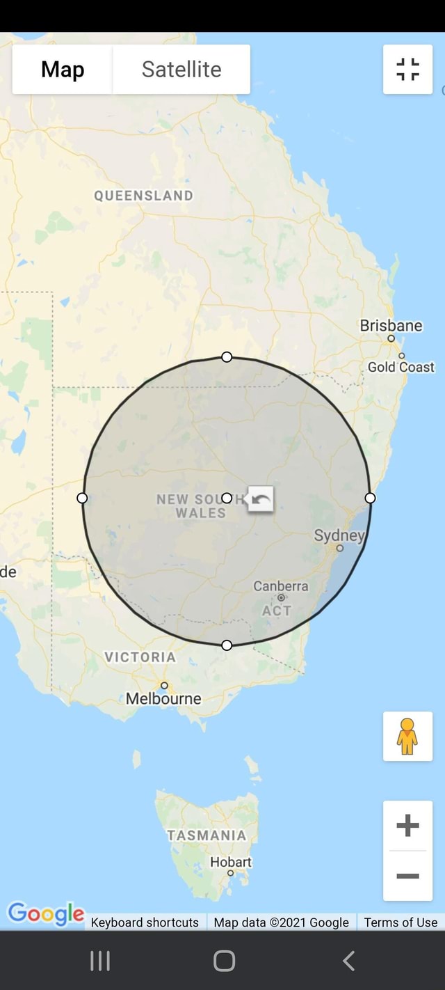 Wall Maria has a radius of 480km, here is that same radius in ...
