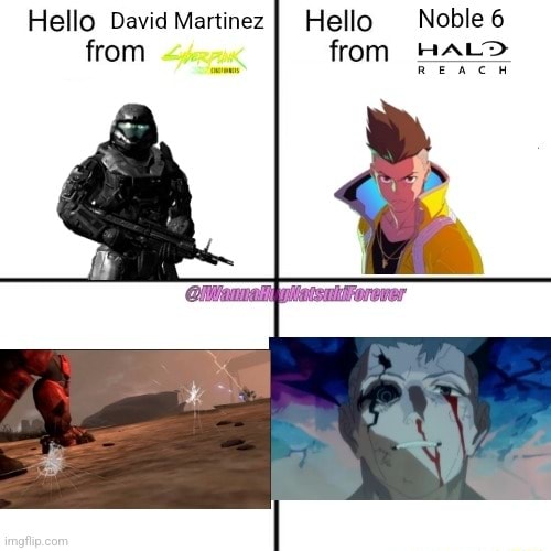 Hello David Martinez from Hello from Noble 6 HALD REACH - iFunny