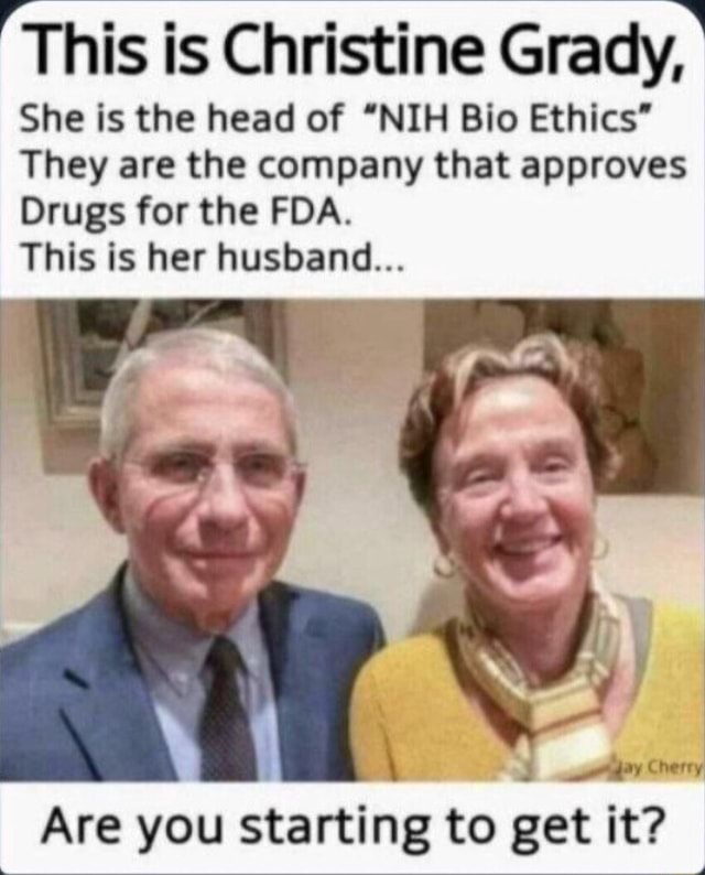 This is Christine Grady, She is the head of "NIH Bio Ethics" They are ...