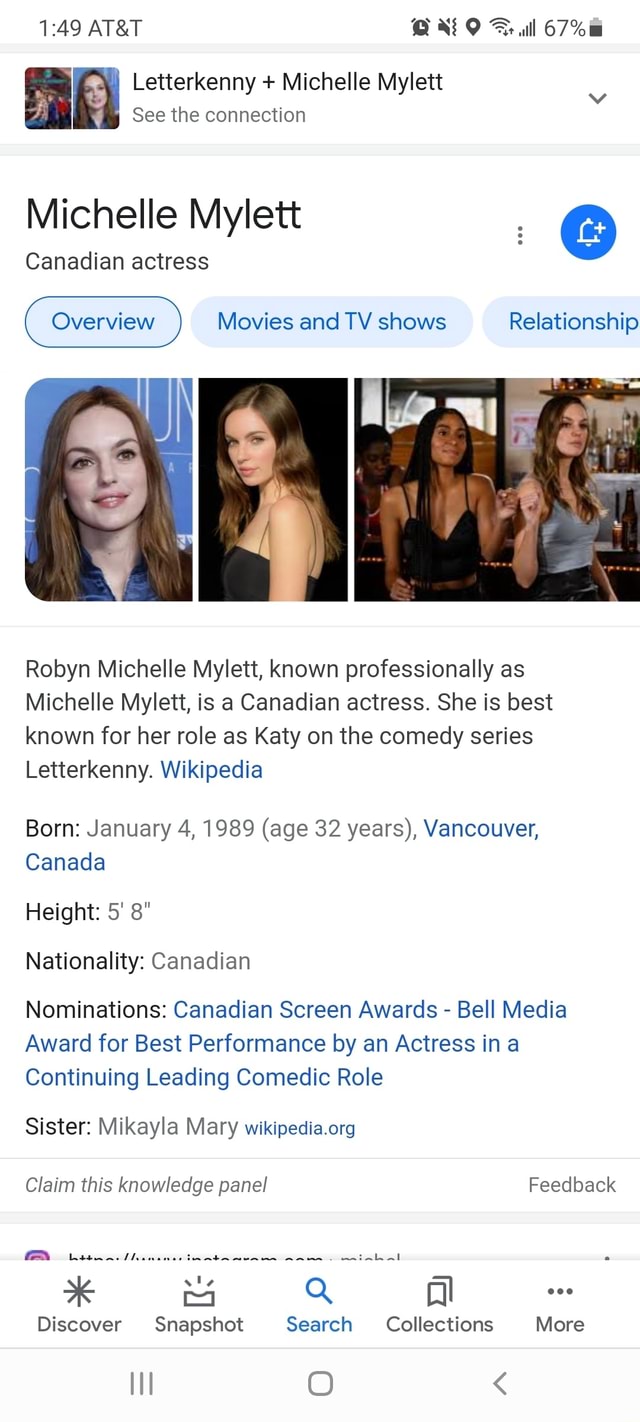 Letterkenny + Michelle Mylett See the connection Michelle Mylett ...