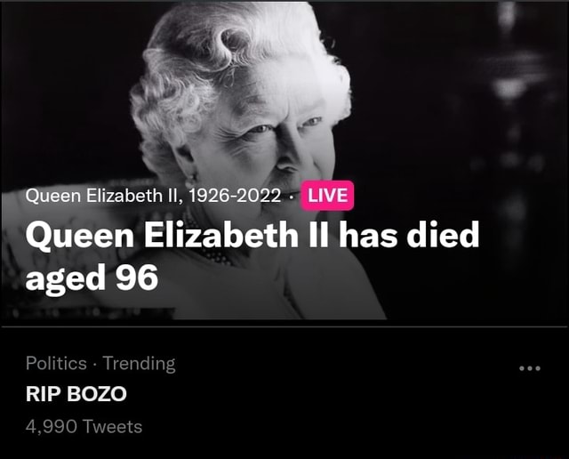 Queen Elizabeth 1926-2022.- LIVE Queen Elizabeth li has died aged 96 ...
