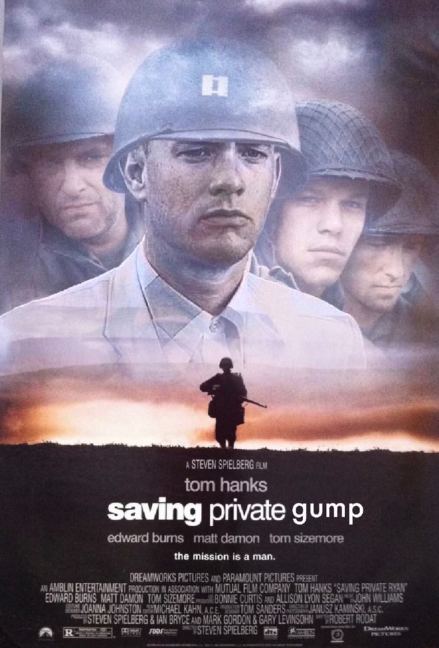 À STEVEN SPIELBERG sum E tom hanks saving private gump edward bums matt ...