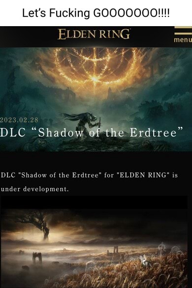 Let's Fucking ELDEN RING DLC of the tree" DLC "Shadow of the Erdtree ...
