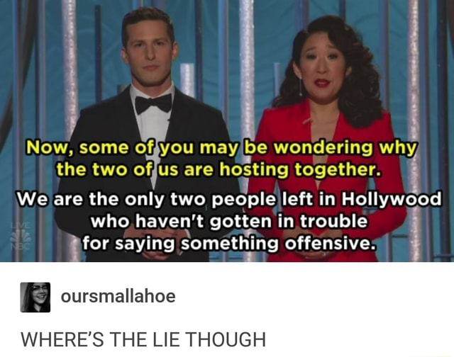 Now, some ofsyou may. be wondering why the two ofjus are hosting ...