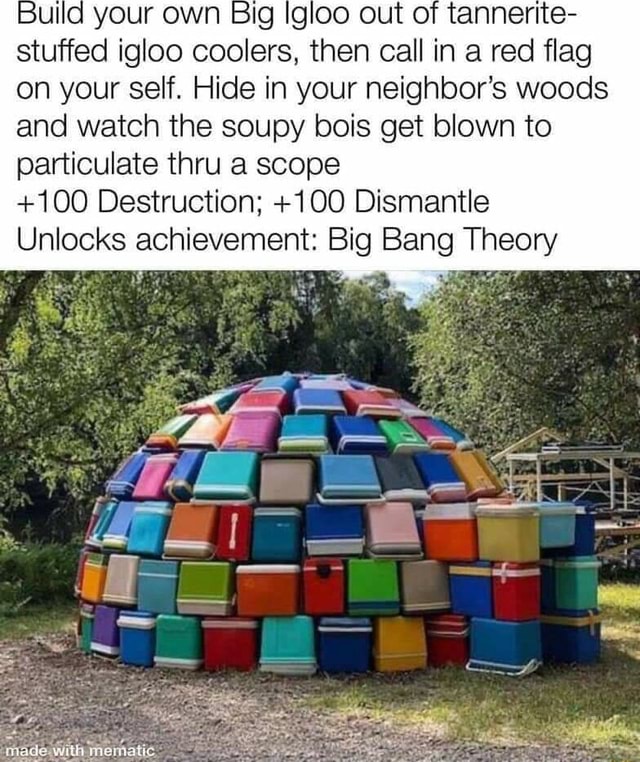 Build your own Big Igloo out of tannerite- stuffed igloo coolers, then ...