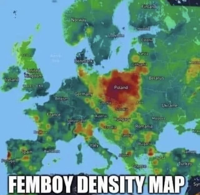 FEMBOY DENSITY MAP - iFunny