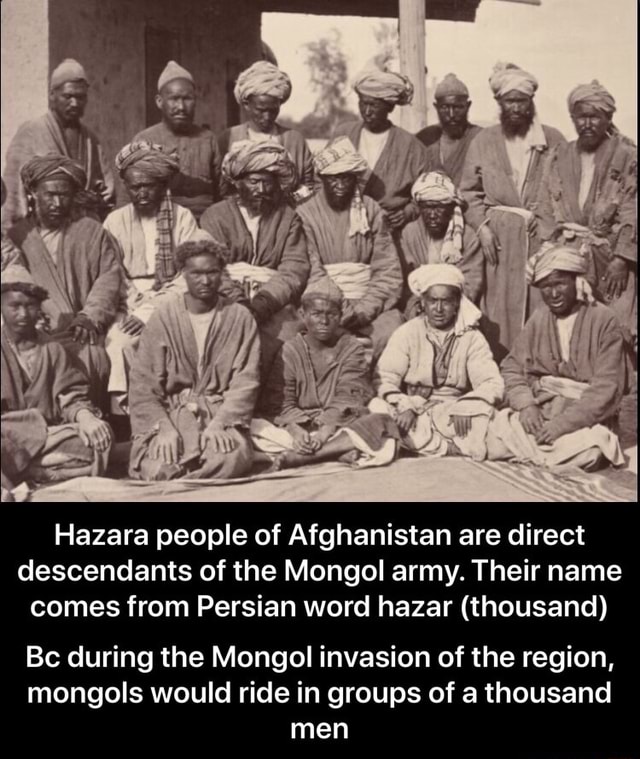 Hazara people of Afghanistan are direct descendants of the Mongol army ...