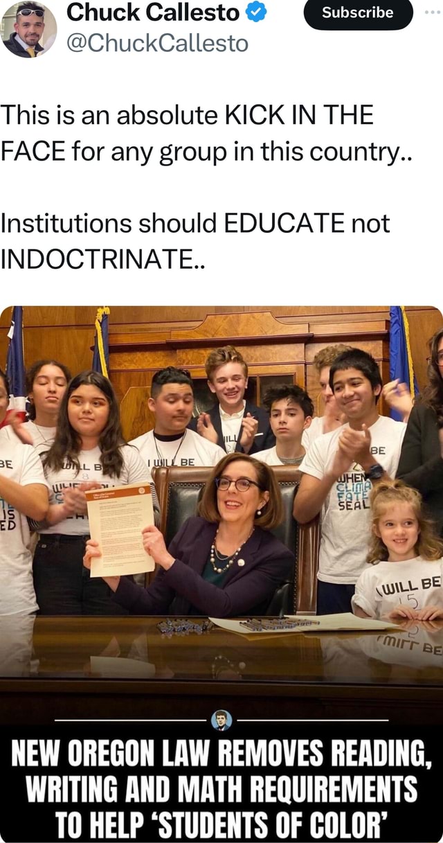 Chuck Callesto @ "@ChuckCallesto This is an absolute KICK IN THE FACE ...