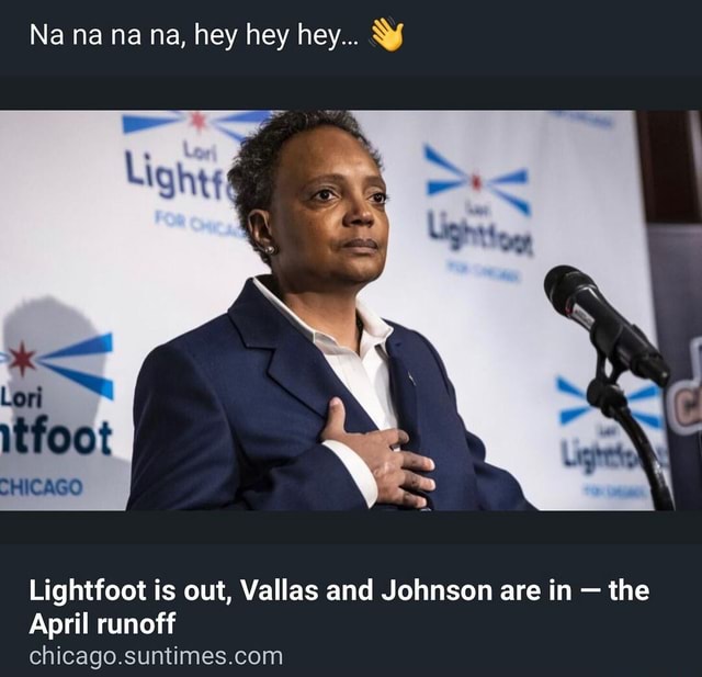 Good riddance! - Na na na na, hey hey hey... \Y Lightfoot is out ...