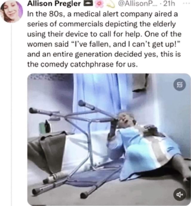 Allison Pregler t=) @AL In the a medical alert company aired a series ...